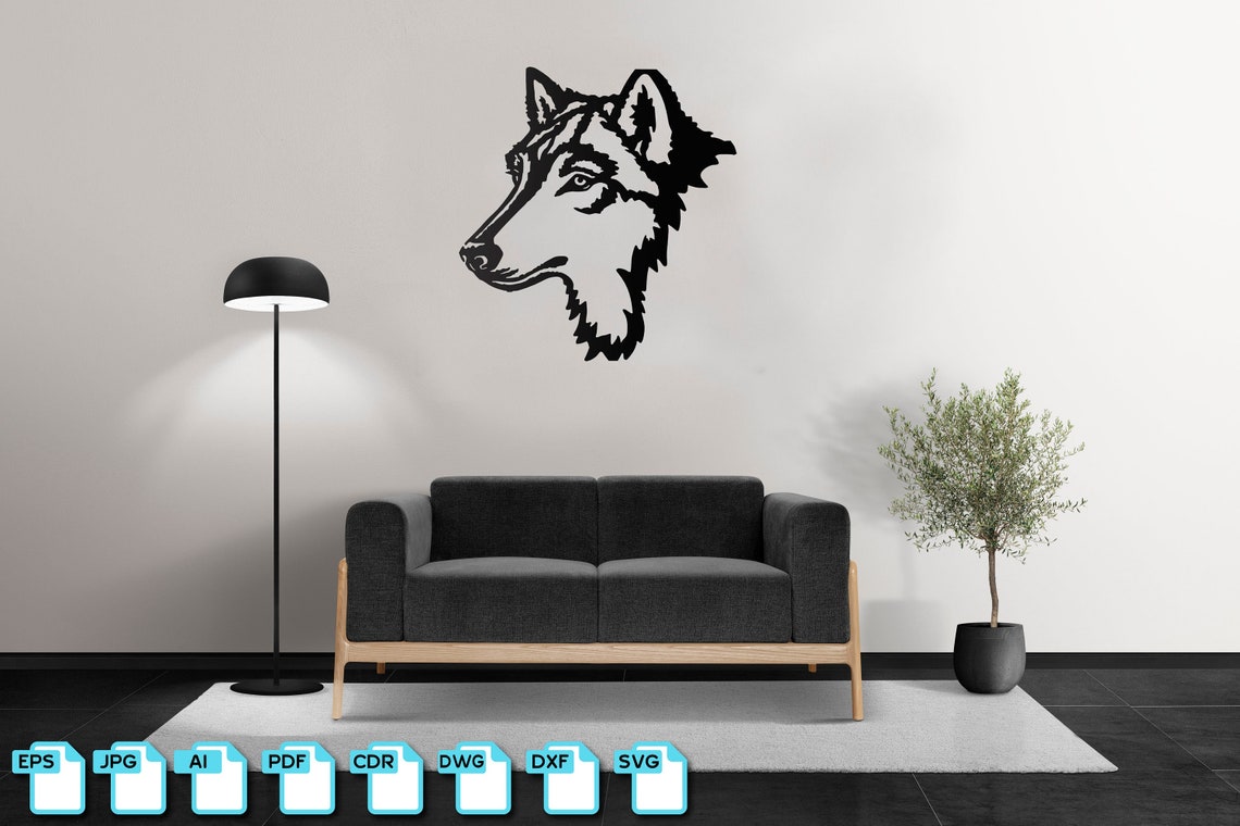 Wolf Wall Art Files, Wolf Laser Cut Files. Laser Ve Plasma Cut Files ...