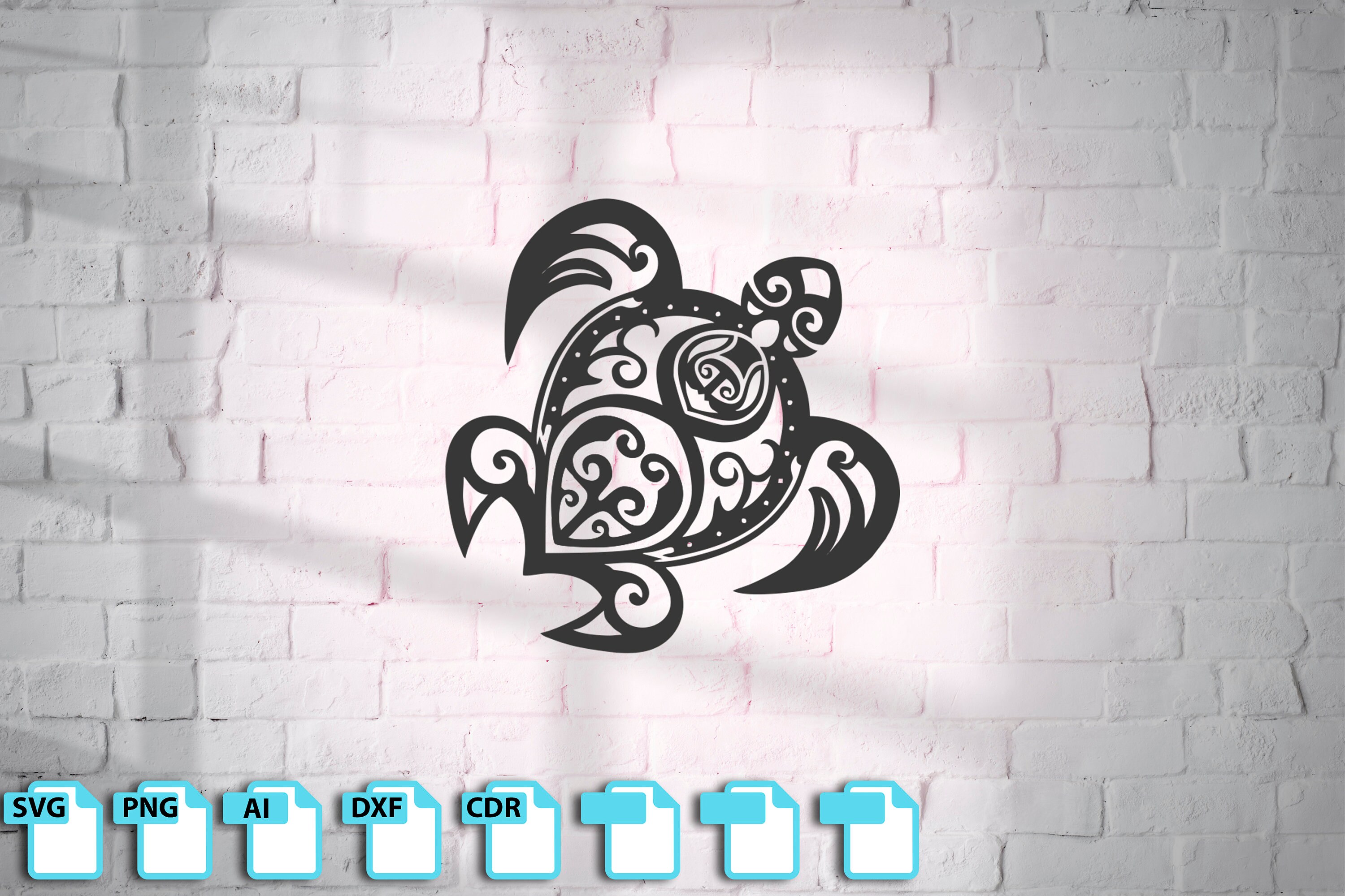 Tortoise Drawing File, Tortoise Svg File. Tortoise Laser Cut File ...