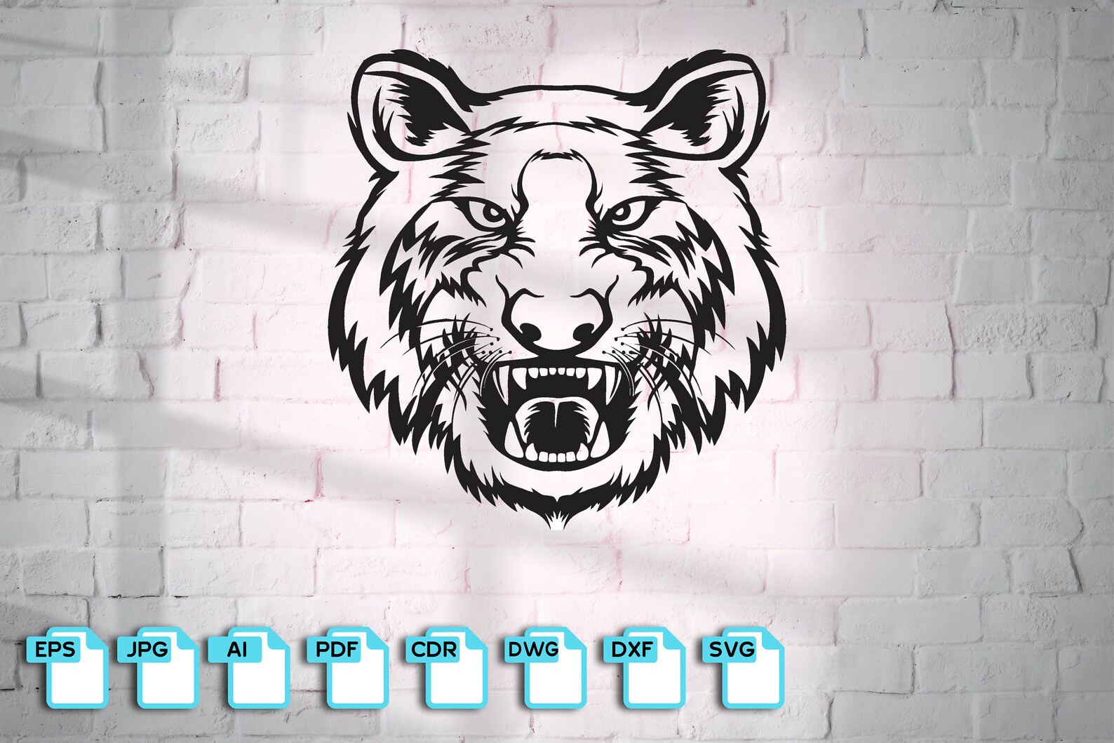 Tiger Drawing Files. Tiger Laser and Plasma Cutting Files. Tiger Wall ...