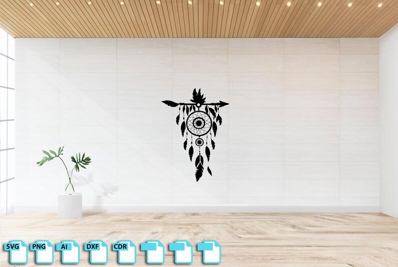 Native American Wall Decoration Svg File, Indian Wall Decoration Dxf ...