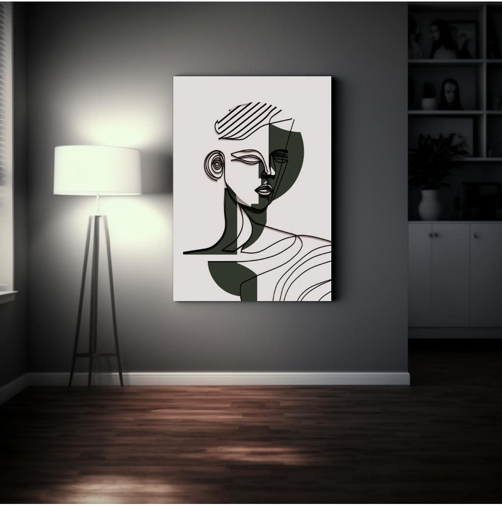 Face Line Drawing Line Art Face Line Art Printable Art - Etsy