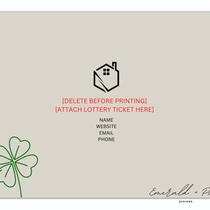 Lucky Lottery St. Patrick's Day Popby Gift Tag Canva Custom Digital ...