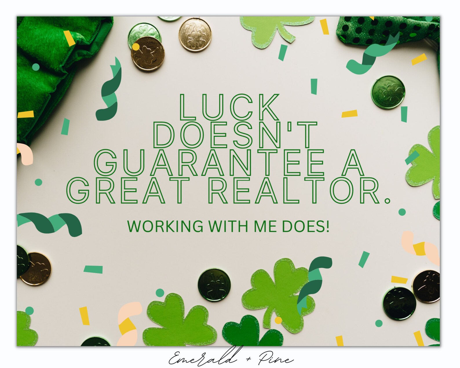 Lucky Lottery St. Patrick's Day Popby Gift Tag Canva Custom Digital ...