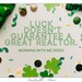 Lucky Lottery St. Patrick's Day Popby Gift Tag Canva Custom Digital ...