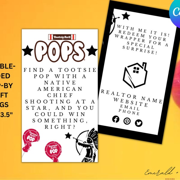 Tootsie Roll Tags - Etsy