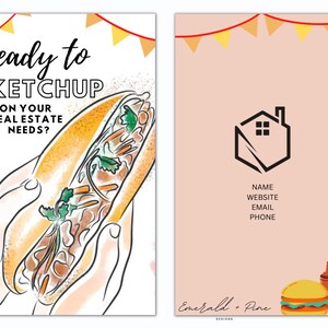 Ketchup BBQ Cookout Summer Popby Gift Tag Canva Custom Digital Instant ...