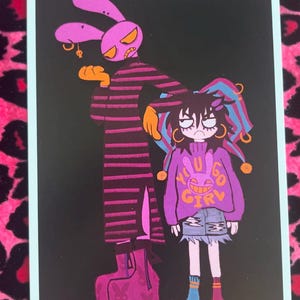 The Amazing Digital Circus Jax and Pomni Print TADC - Etsy