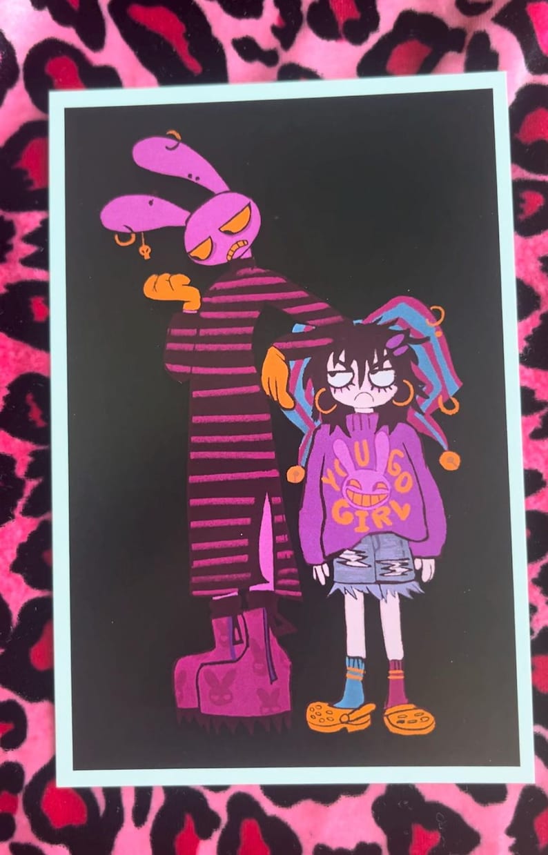 The Amazing Digital Circus Jax and Pomni Print TADC - Etsy