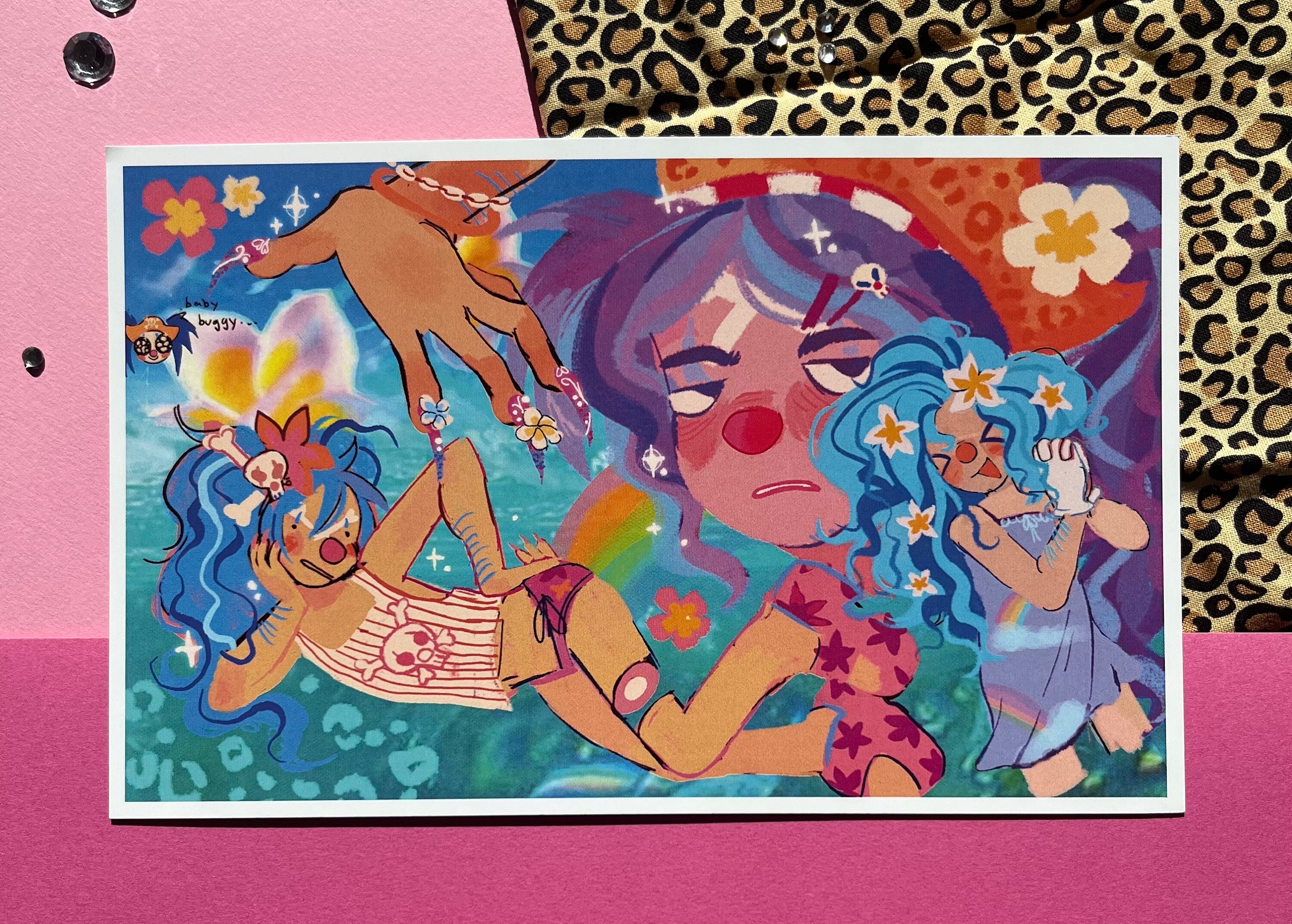Gyaru Clown Pirate Anime Print - Etsy