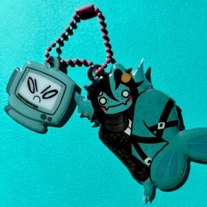Roblox Pressure Sebastian Solace and Painter Puffy Charm Keychain ...