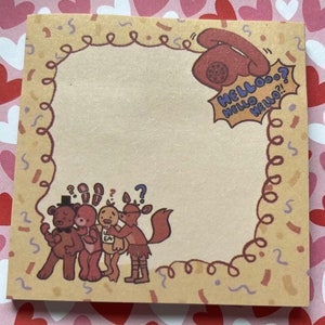 Five Nights at Freddy's Sticky Notes - Etsy