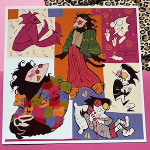 Deltarune Spamton and Swatch Print - Etsy