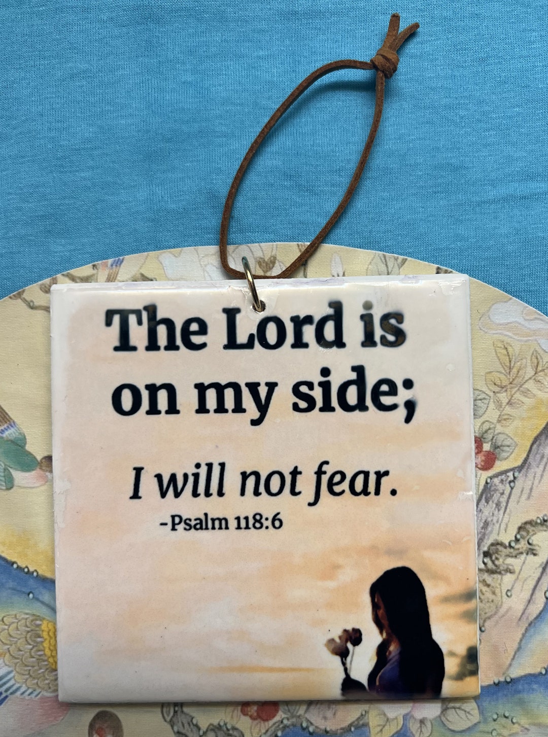 Psalm 118:6 Bible Verses Ceramic Tile Art Deco - Etsy