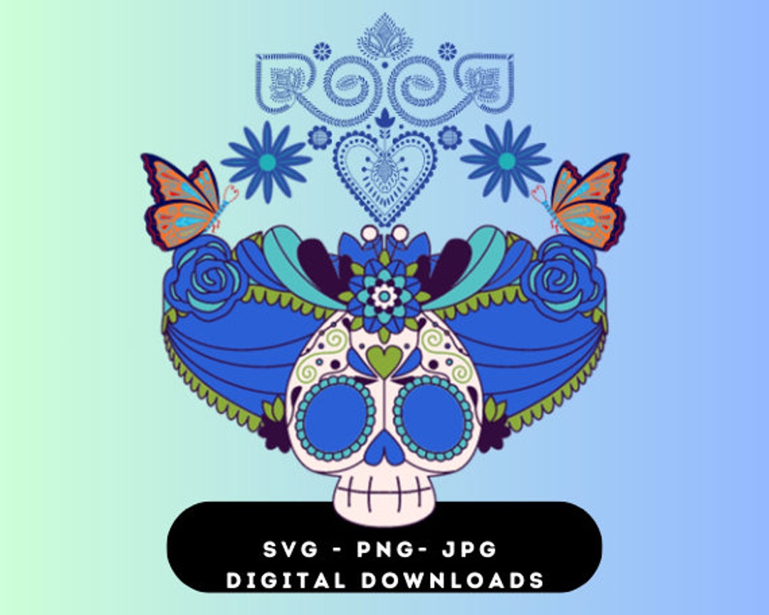 Catrina Svg Catrina Png Mexican Ghost Png Mexican Folk Art - Etsy