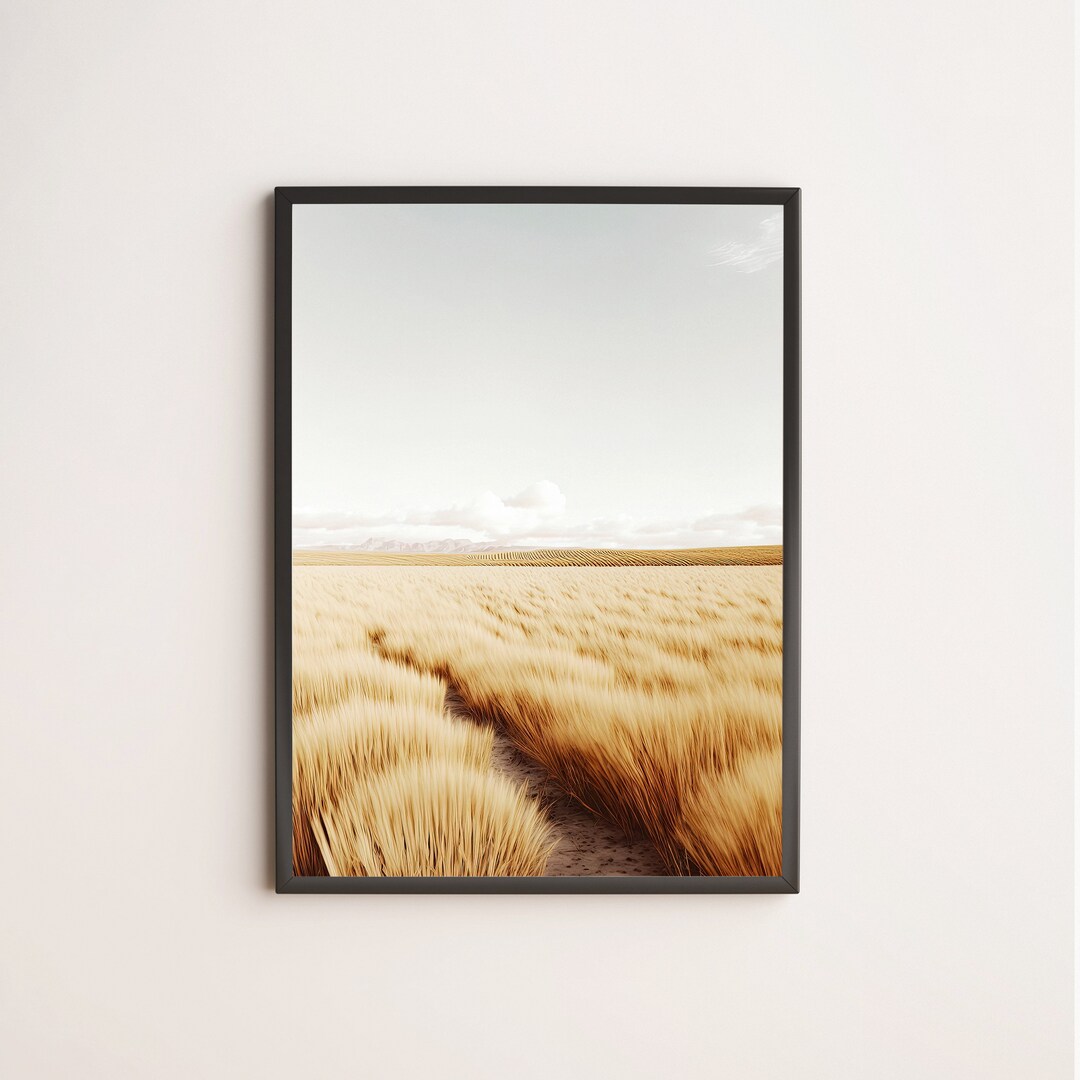 Printable Wall Art, Wheat Field, Digital Print, Living Room Decor ...