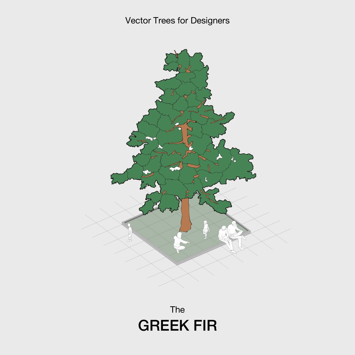 2D Vector Trees for Designers. Axonometric and Isometric View. EPS ...