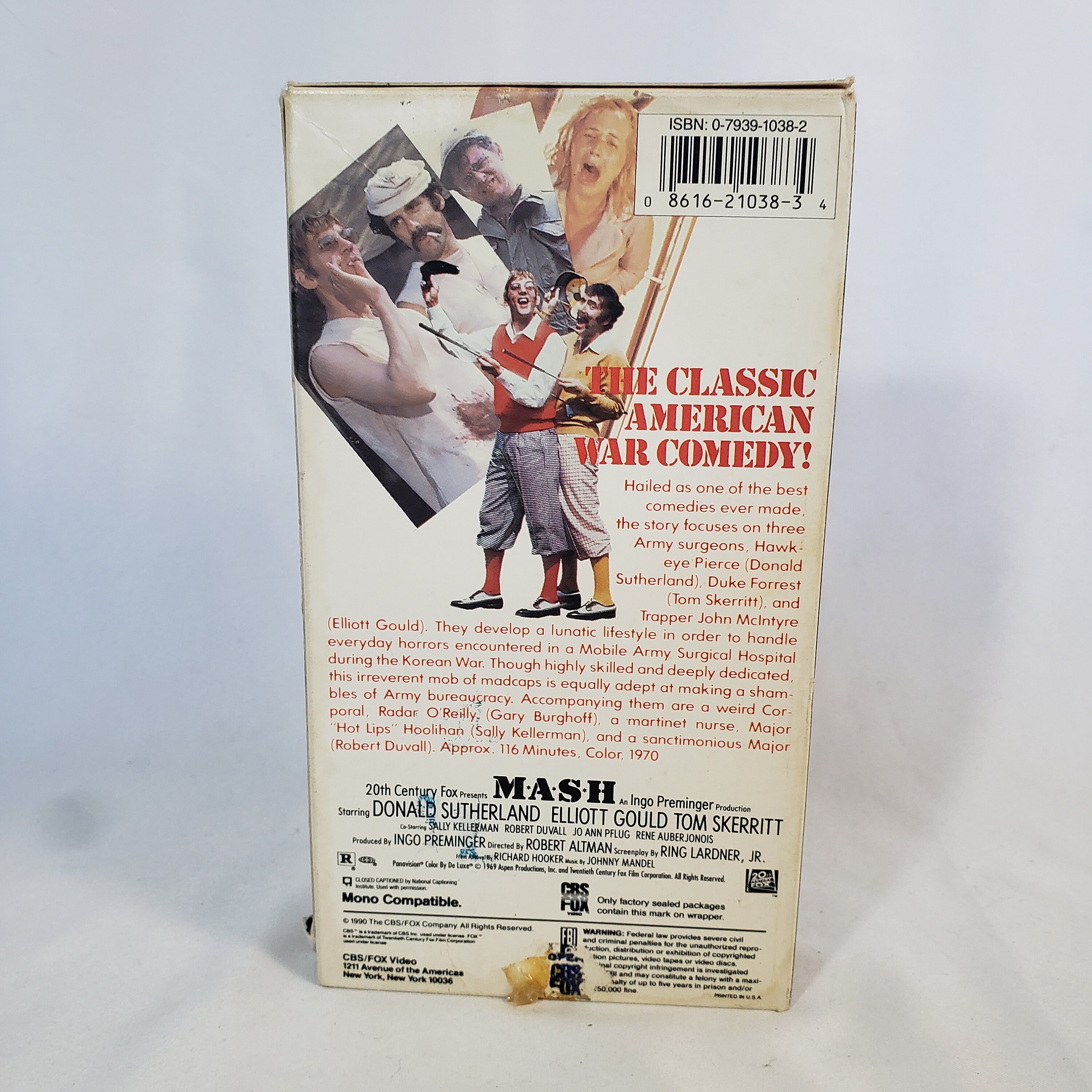 MASH VHS Movie. Classic American War Comedy Donald Sutherland Tom ...