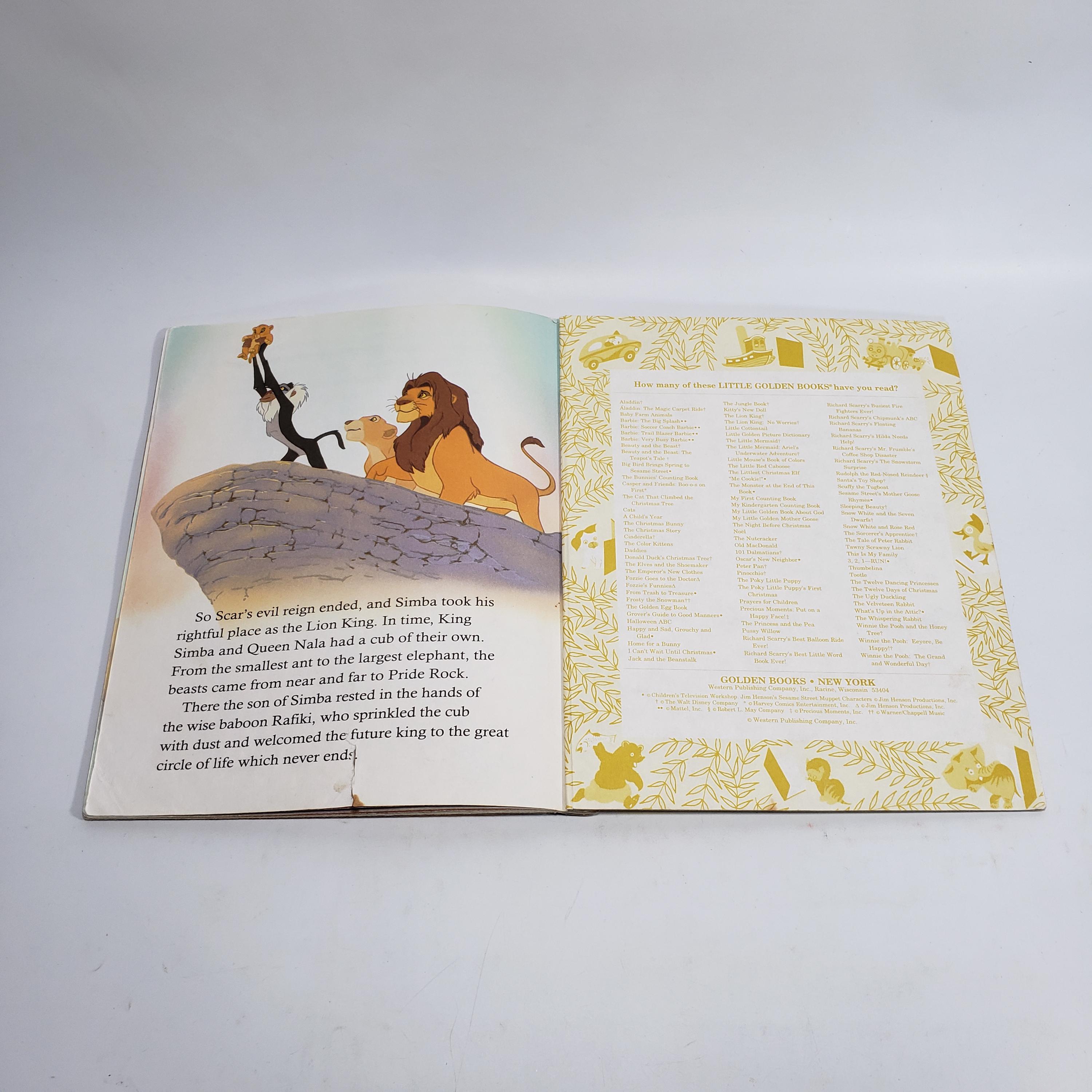 Disney's the Lion King A Little Golden Book Adapted by Justine Korman ...