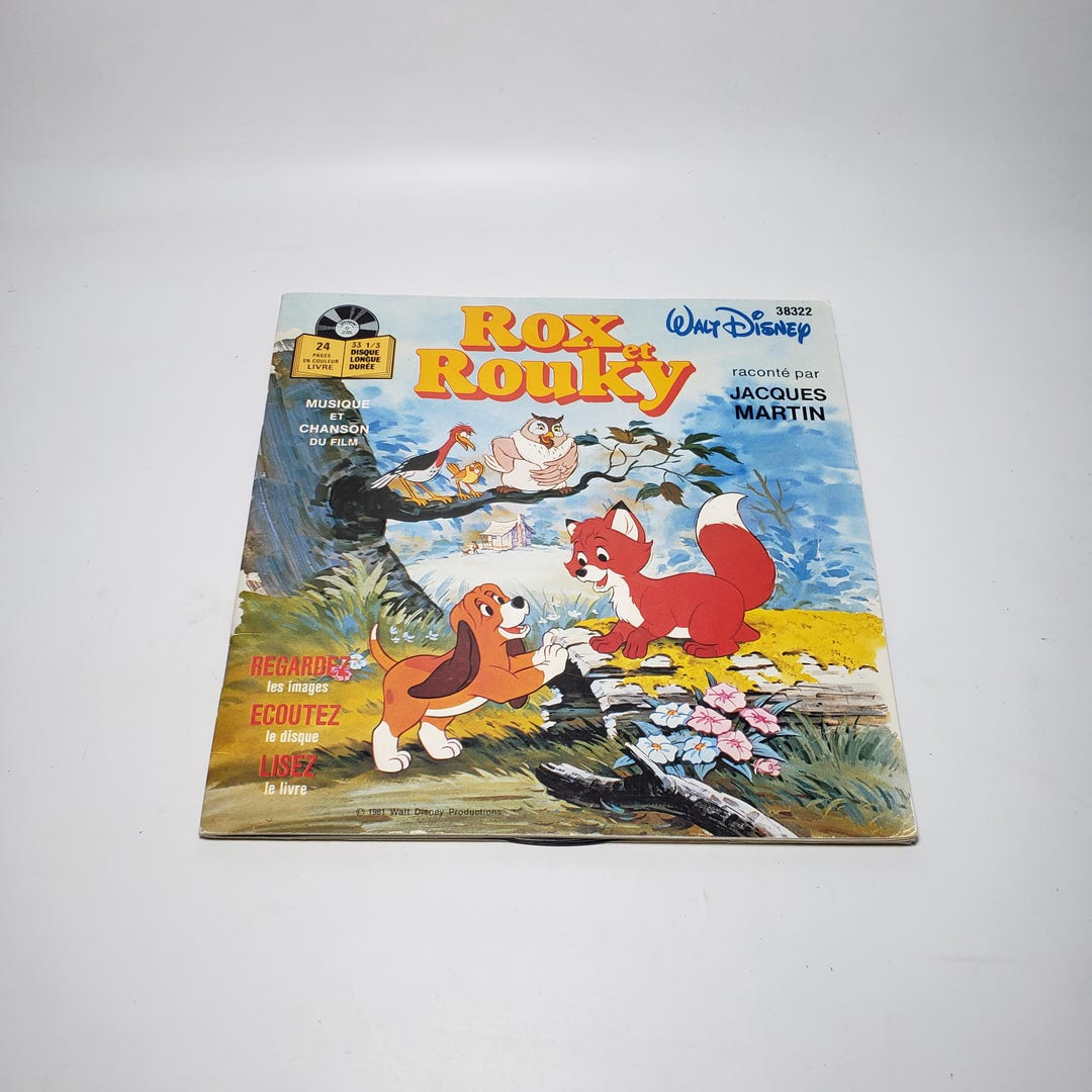 Walt Disney's Rox Et Rouky French Edition, Jacques Martin, 24 Page Book ...