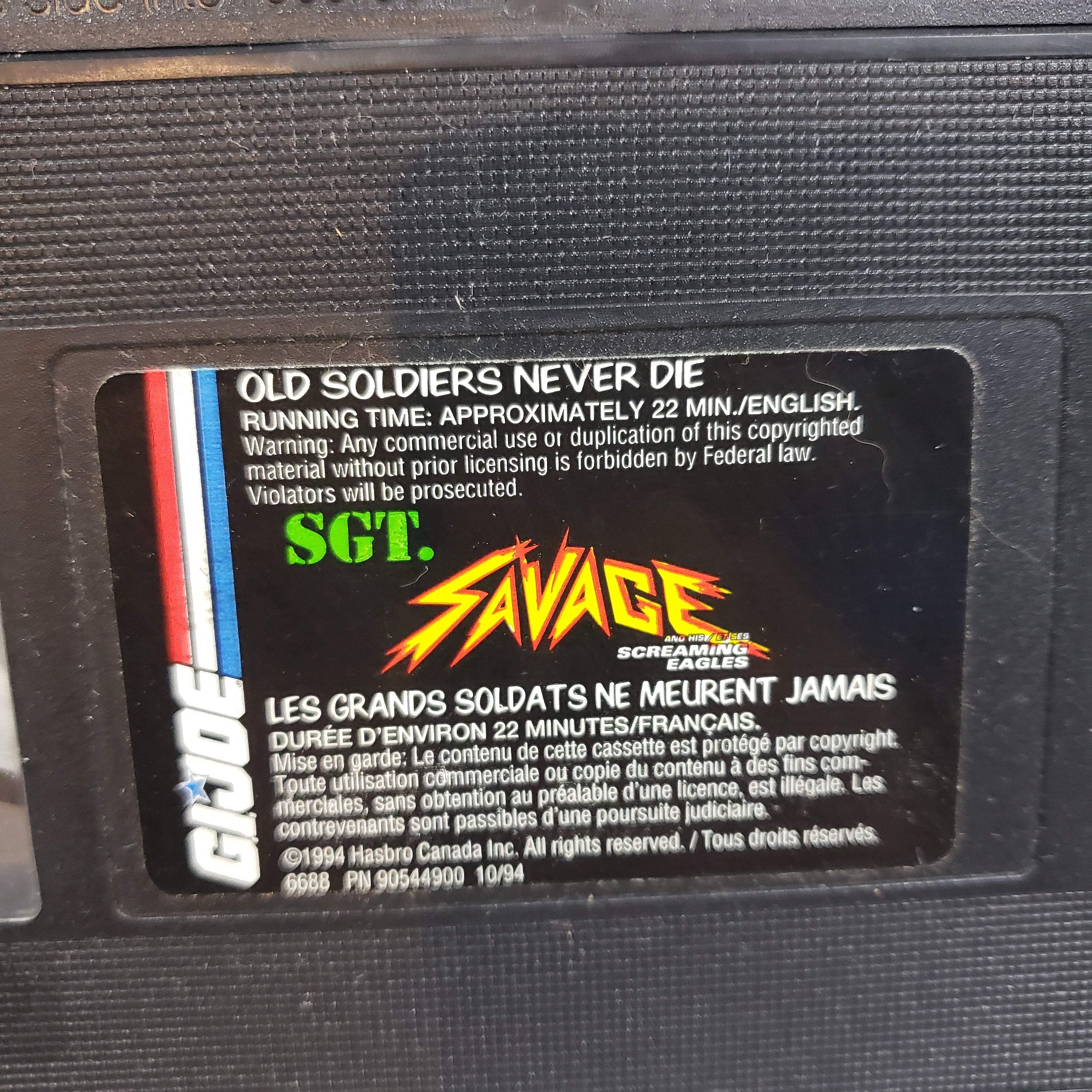 G. I. Joe Vhs Tapes Lot of 6 the Movie, Jungle Trap, Savage, Red Rocket ...
