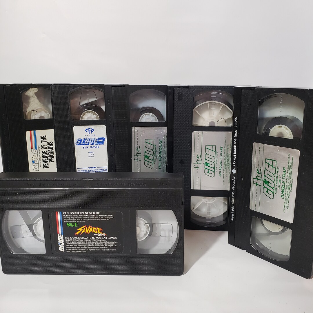 G. I. Joe Vhs Tapes Lot of 6 the Movie, Jungle Trap, Savage, Red Rocket ...