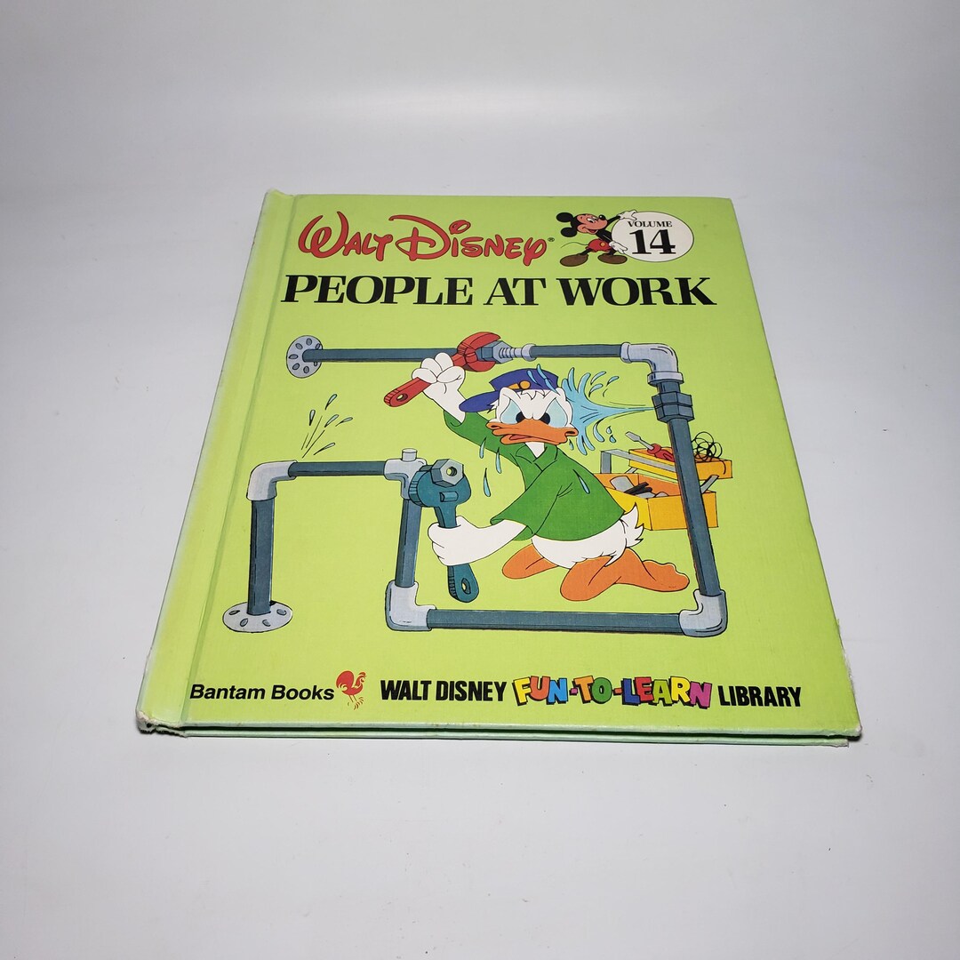 Walt Disney Volume 14 - People at Work - A Bantam Book, 1983, Fun to ...