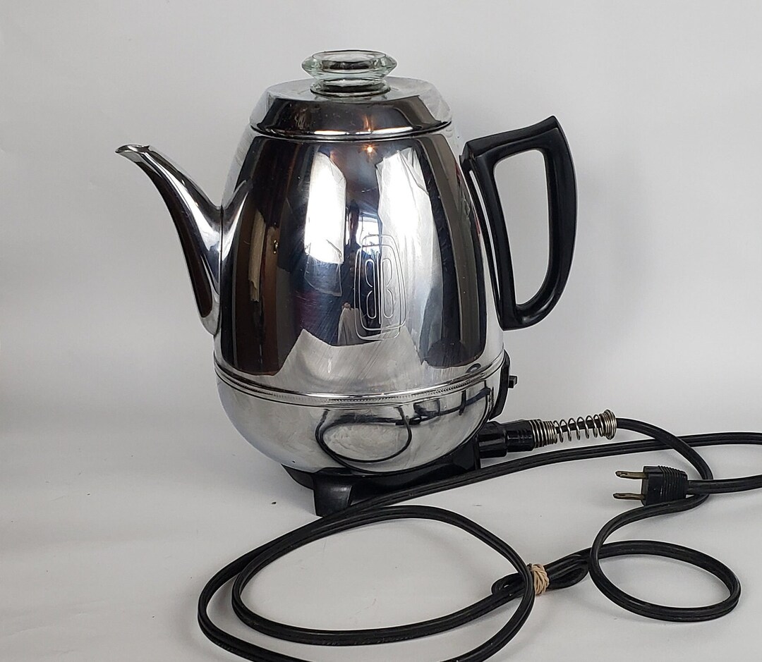 Vintage GE Pot Belly Percolator Electric Coffee Maker P400B - Etsy