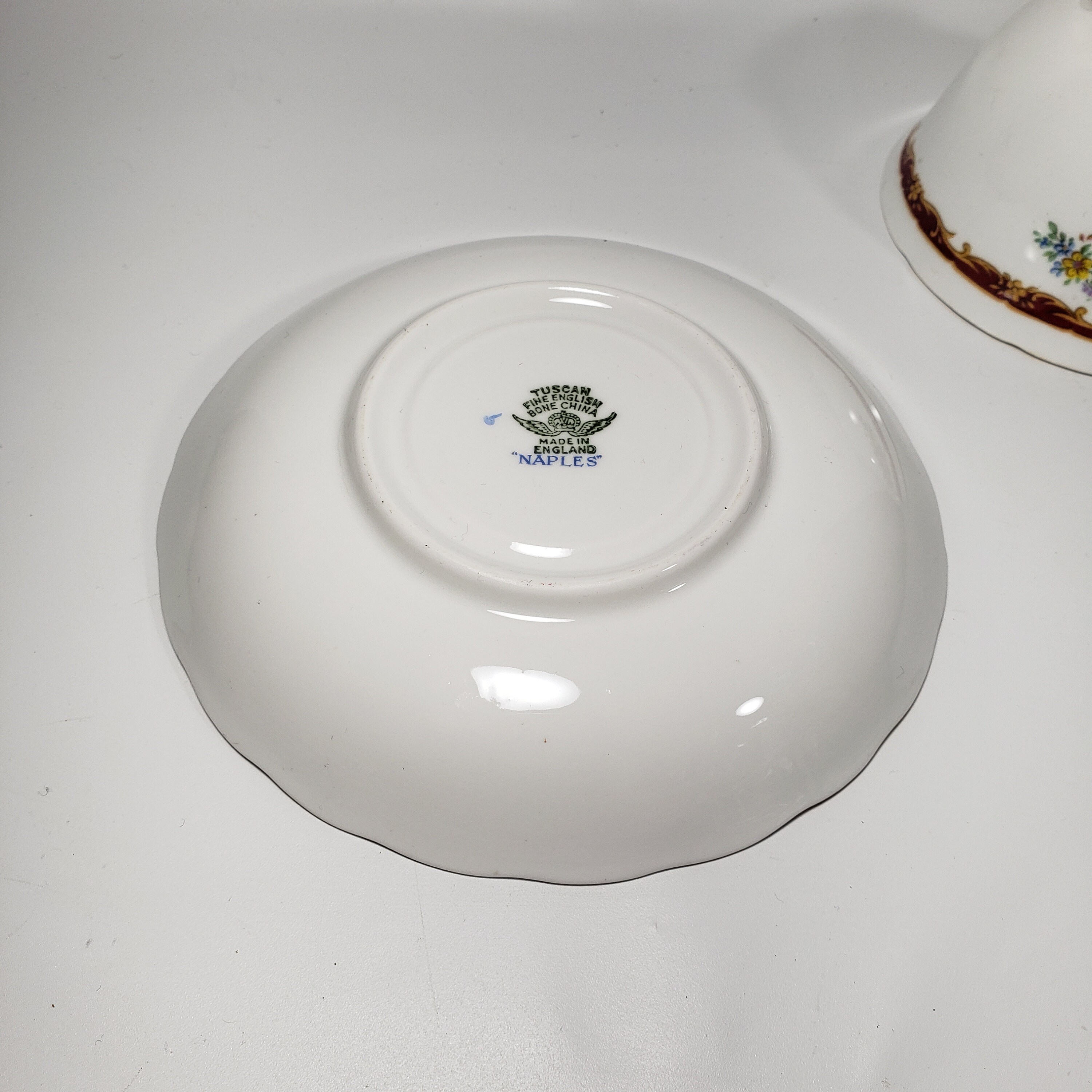 Tuscan Fine English Bone China Naples Teacup & Saucer - Etsy