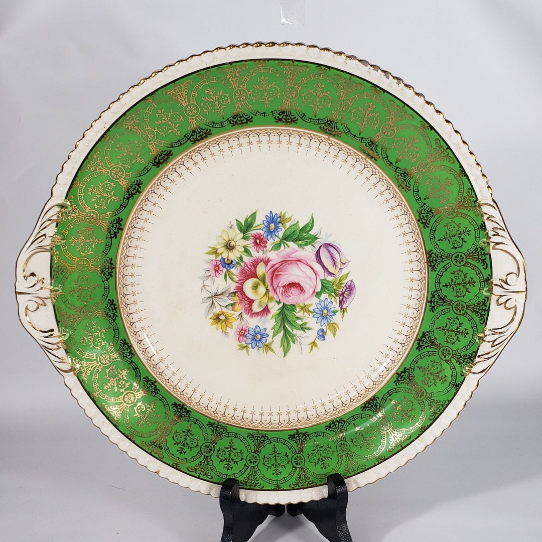 1949 Solian Ware Simpsons 777 Potters Floral Plates Cobridge England ...