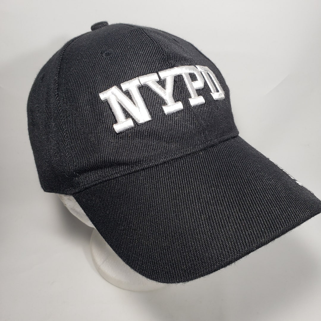 NYPD Mens Hat Solid Black Adjustable - Etsy