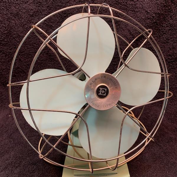 Blue Electric Fan - Etsy