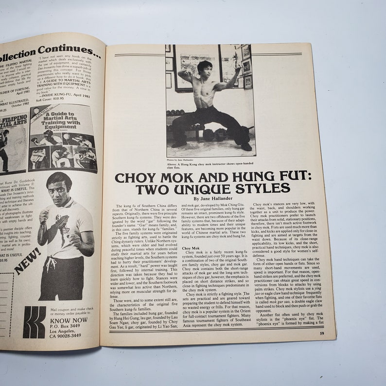 Inside Kung-fu April 1983 Tai Chi Applications, Wushu Jumps, Tiger Claw ...