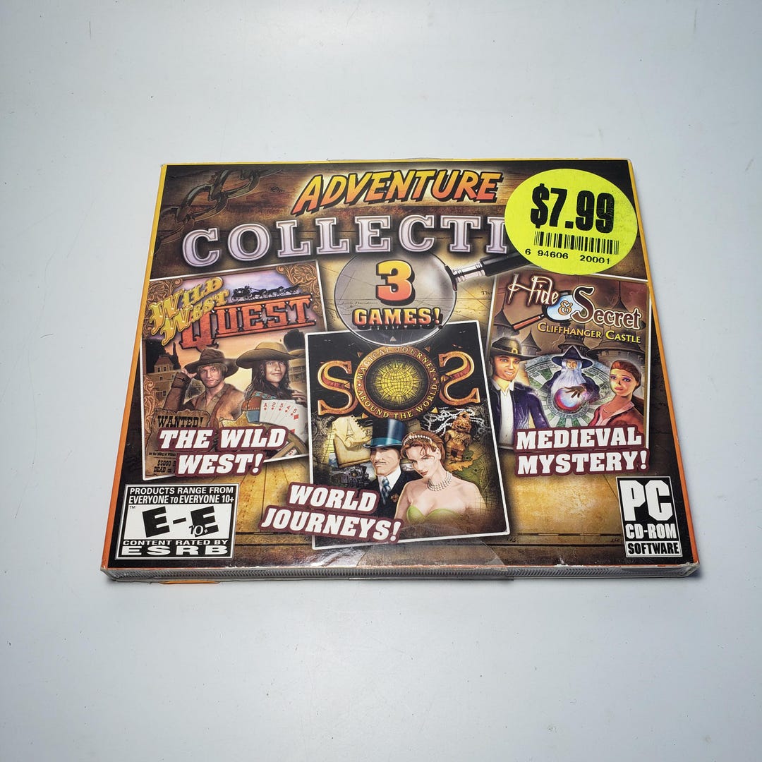 3 Game Adventure Collection PC CD-ROM – Wild West Quest, Magical ...