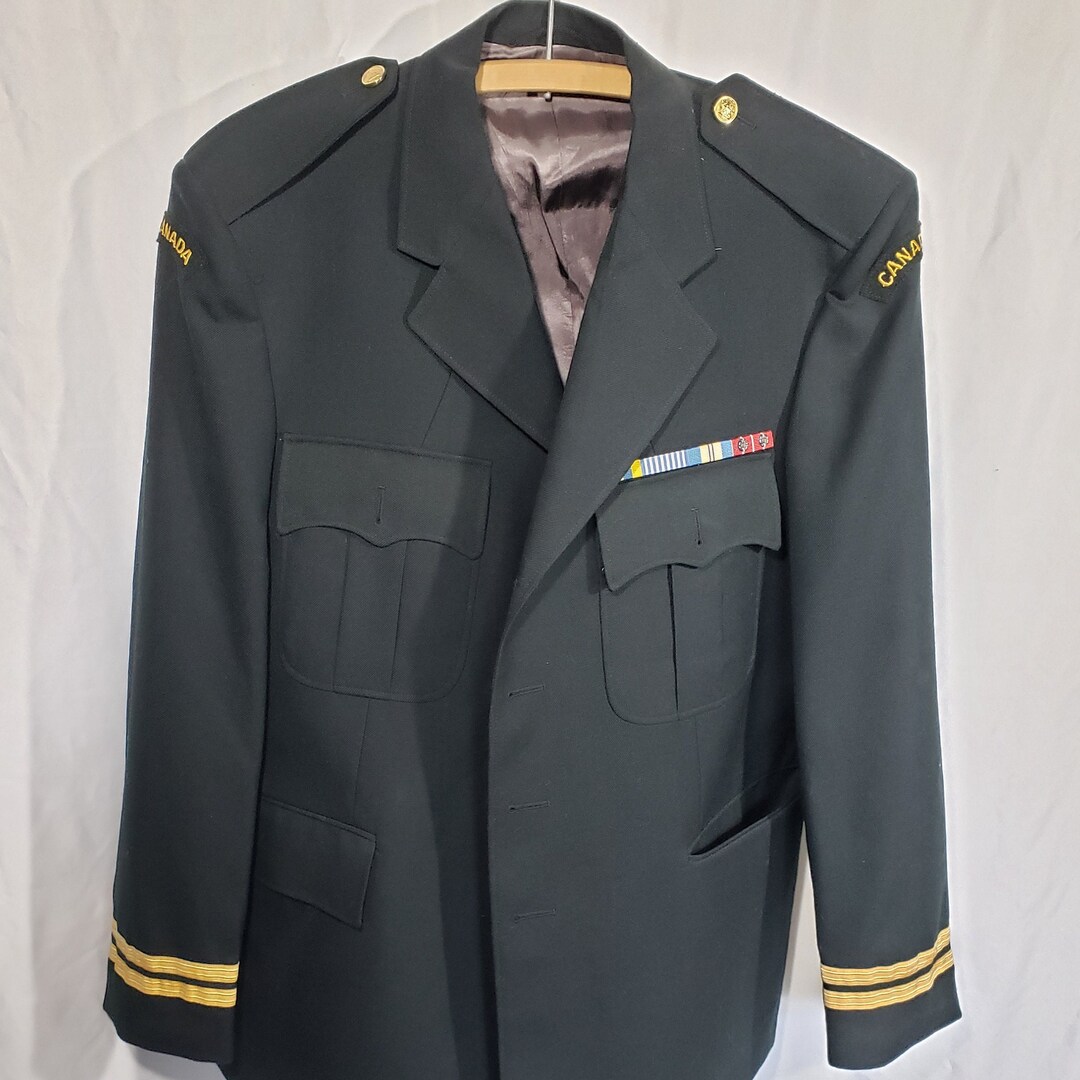 Canadian Military Jacket Burtmar Coat 1988 Wool Shell & Polyester Lined ...