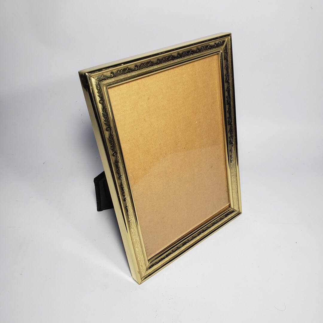 Gold Picture Frame 7" X 5" With Black Felt Back High Quality - Etsy