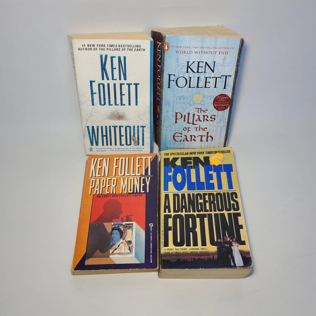 Ken Follett Book Bundle – Pillars of the Earth, Whiteout, A Dangerous ...