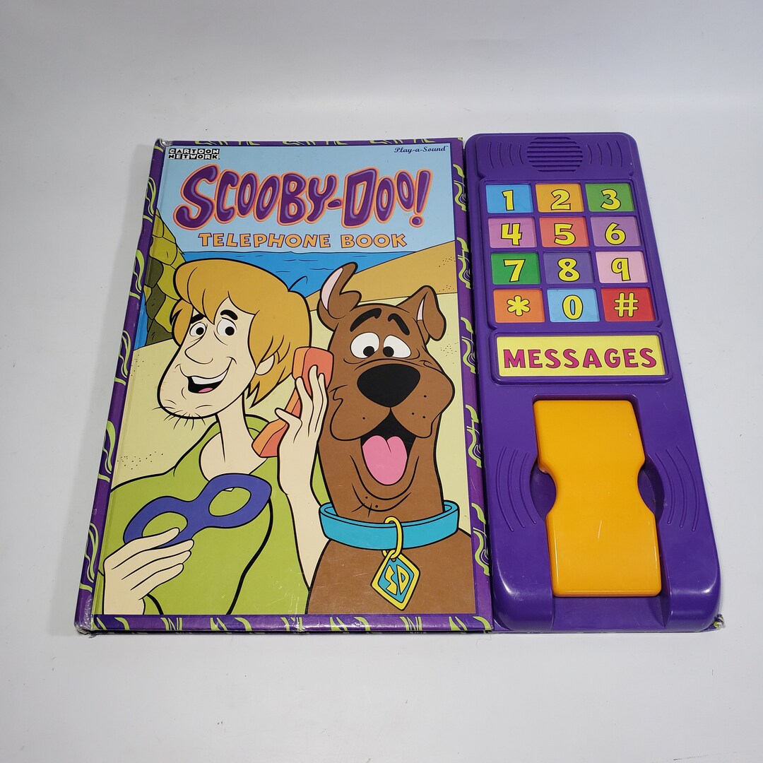 Scooby-doo Telephone Book Cartoon Network Play a Sound 2001 by Deborah ...
