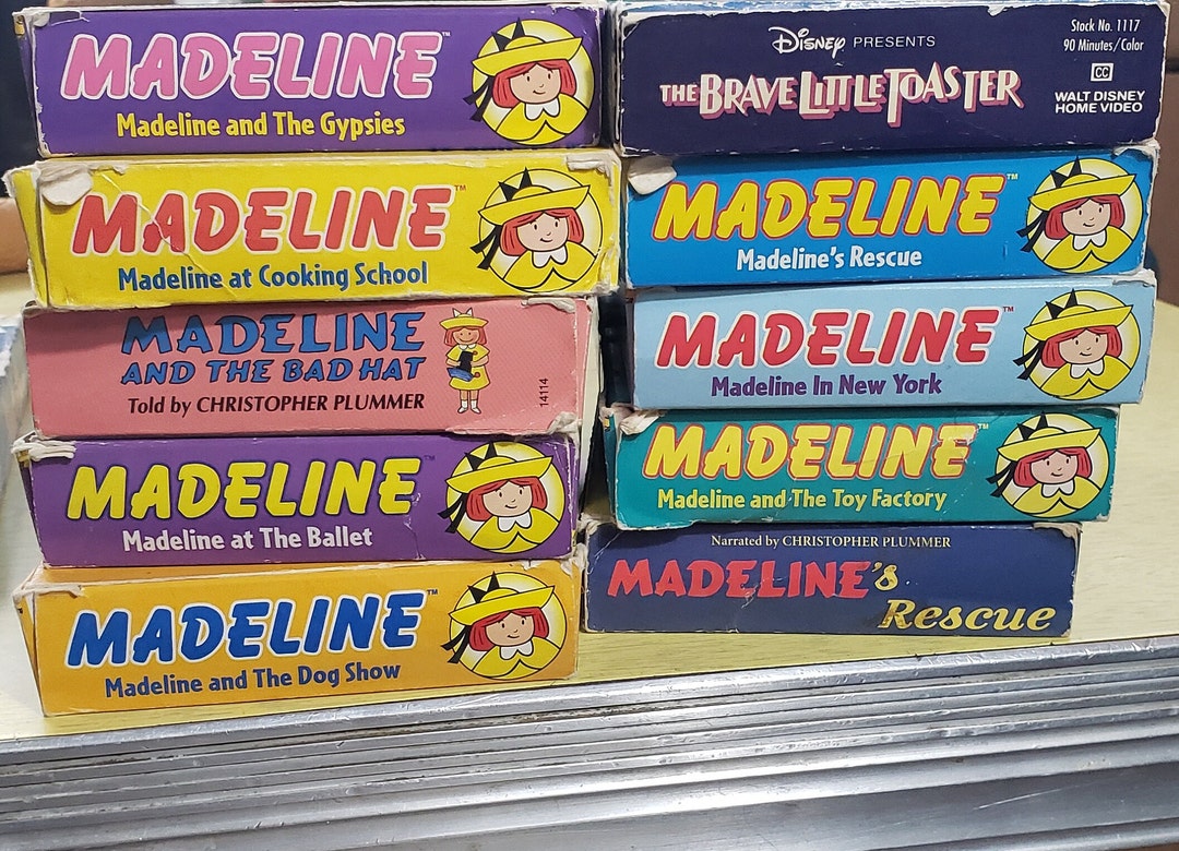 Madeline Series Vhs Bundle 10 Vhs Bonus Brave Little Toaster - Etsy