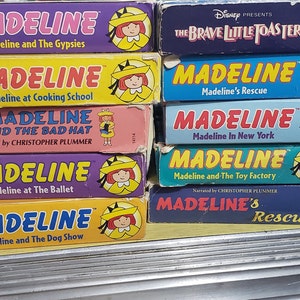 Madeline Series Vhs Bundle 10 Vhs Bonus Brave Little Toaster - Etsy