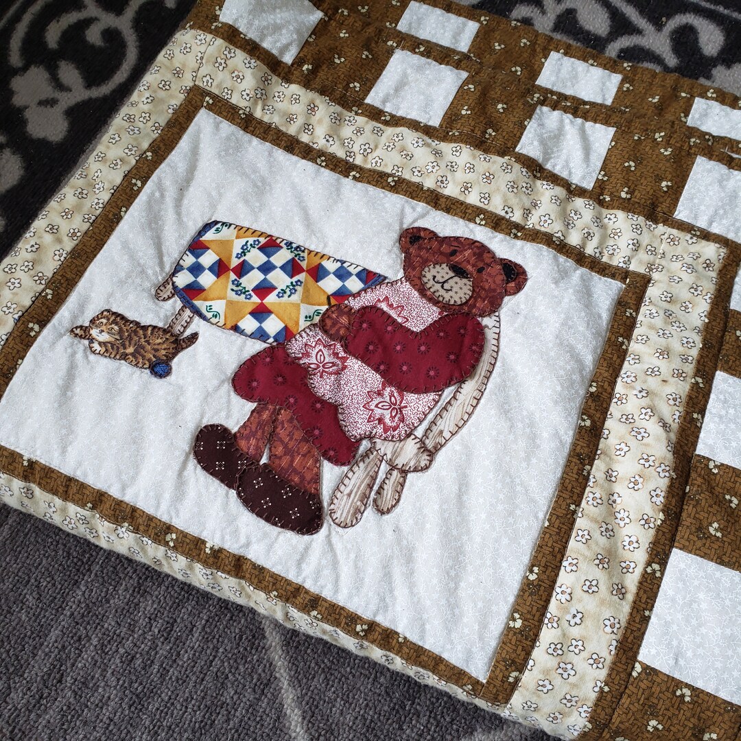 Teddy Bear Baby Quilt - Etsy
