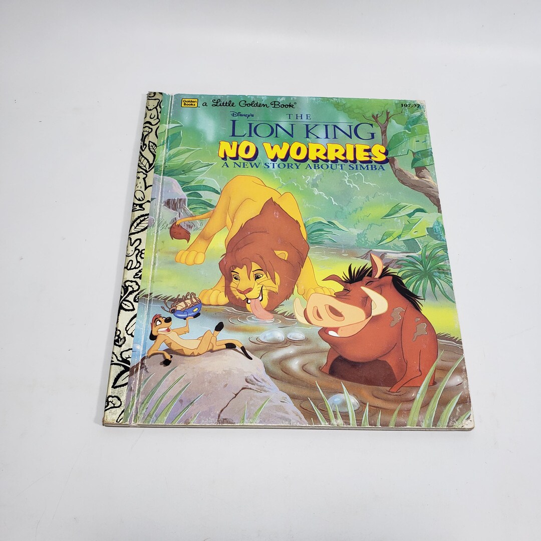 Lion King No Worries: A Story About Simba - Little Golden Book 1995 ...