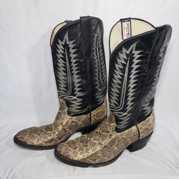 Snakeskin Cowboy - Etsy