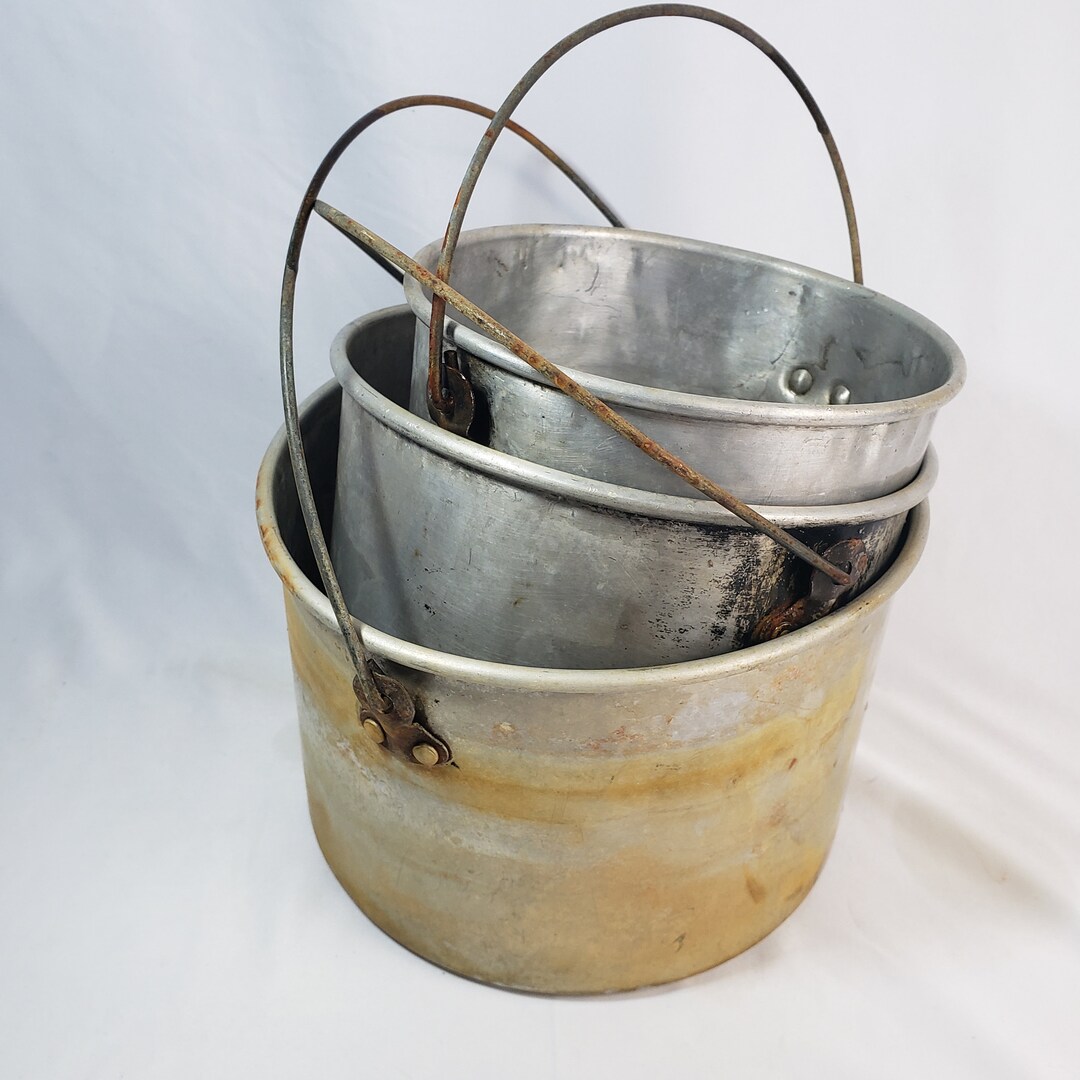 Bulldog Brand Aluminum Nesting Pots 3 / Without Lids/pans - Etsy