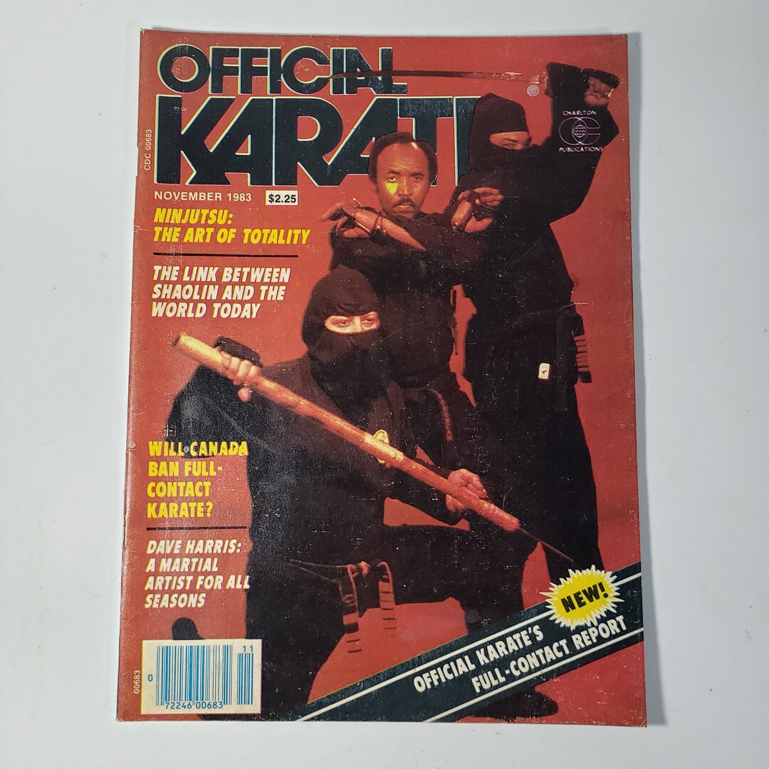 Official Karate Magazine November 1983, Ninjutsu, Shaolin, Canada, Dave ...
