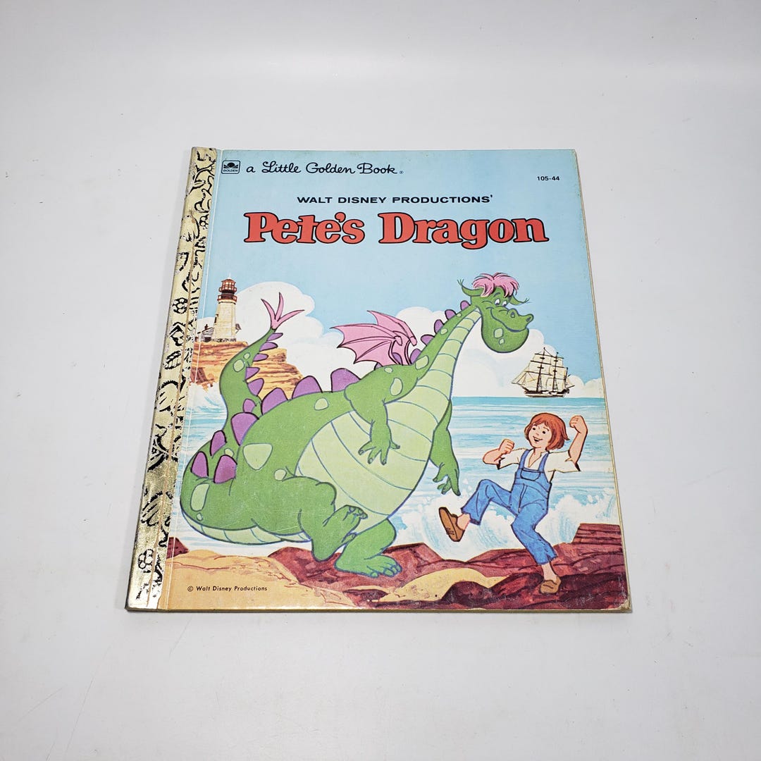 Walt Disney's Pete's Dragon - A Little Golden Book - Hardcover 1977 - Etsy
