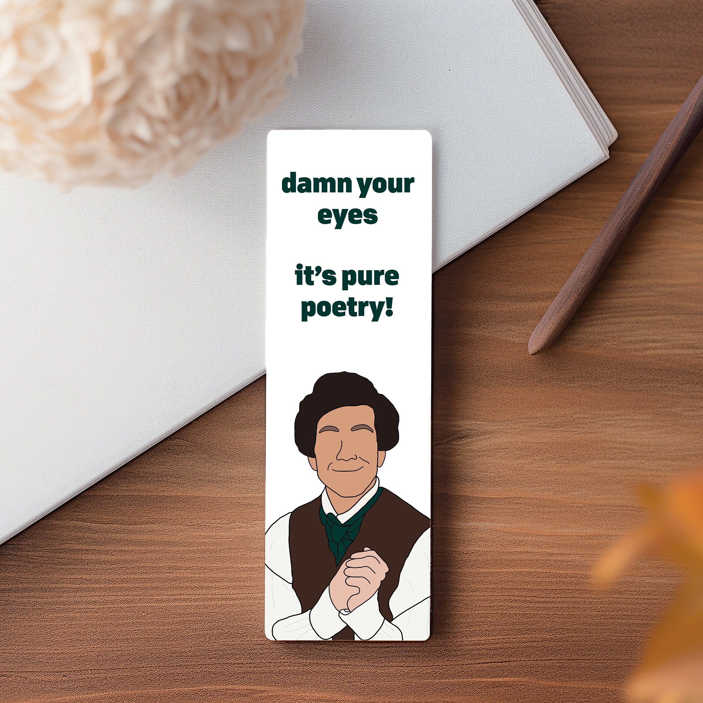 BBC Ghosts Inspired Bookmark Thomas Thorne BBC Ghosts Gift - Etsy