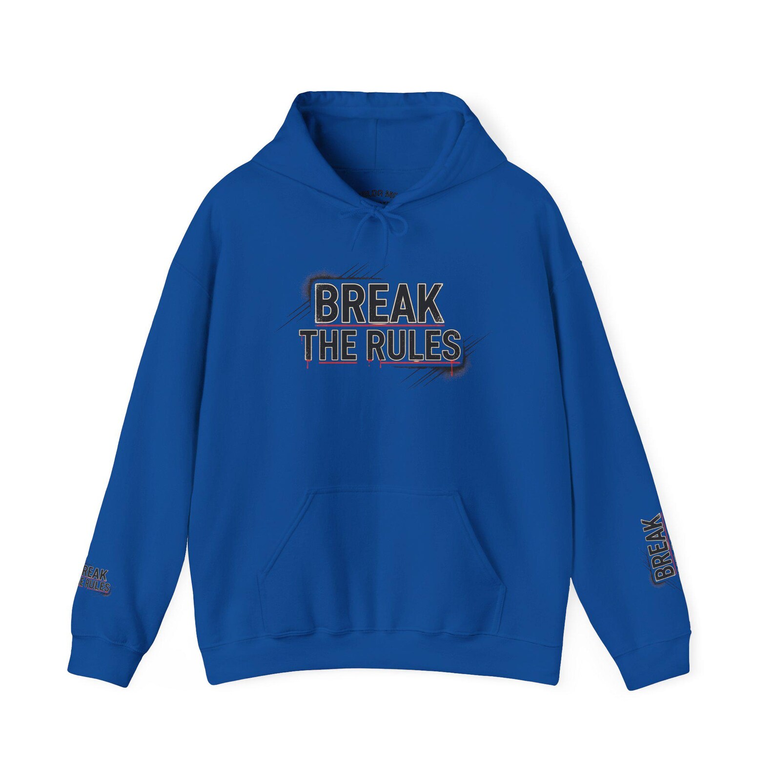 Break the Rules Hoodie: Typographic Brutalism - Etsy