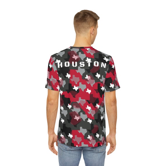 Red And Black Camo Shirt