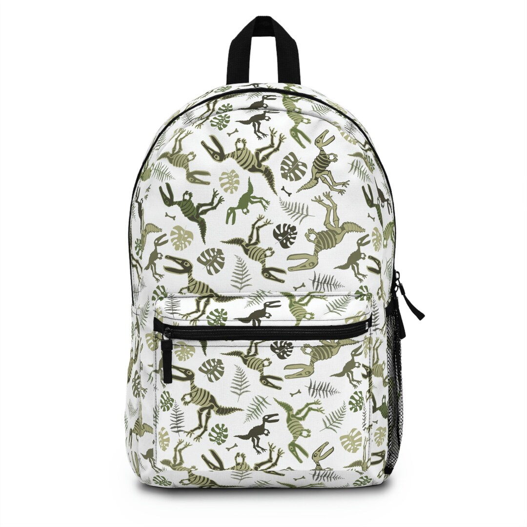 Dino Skeleton Dino Skeleton Backpack Dinosaur Backpack School Backpack ...