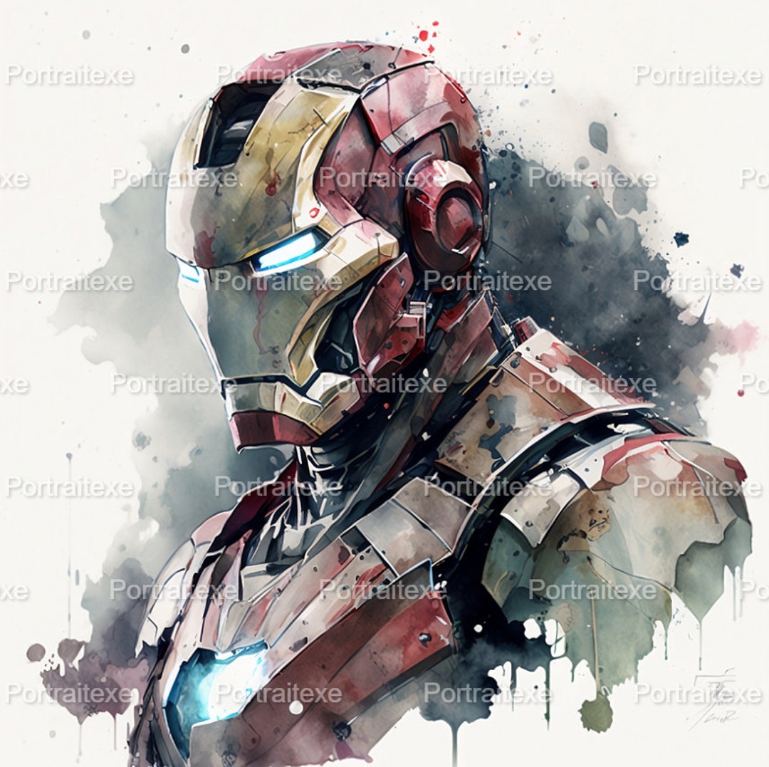 Iron Man, Marvel, 4K Quality, Digital Print, Home Decor, Instant ...